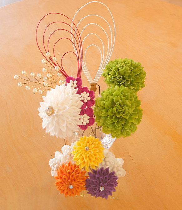 成人式、卒業式『白ダリアと小花の髪飾り』七五三,浴衣,結婚式のお呼ばれなどに。 かんざし はんなり うさぎ 通販 14945756 ...