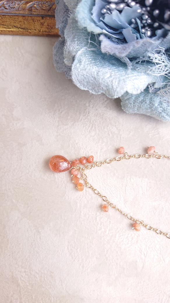 【14kgf】サンストーンブレスレット(No.1005B) ブレスレット le chat libre 通販 14950799｜Creema(クリーマ)