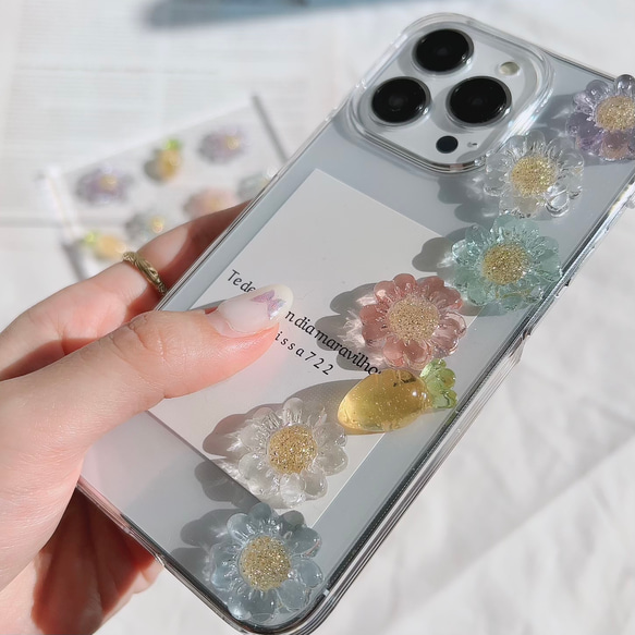 R67え？にんじん？アイスフラワーケース クリアケース お花ケース フラワーケース iPhone全機種対応 iPhoneケース・カバー ...
