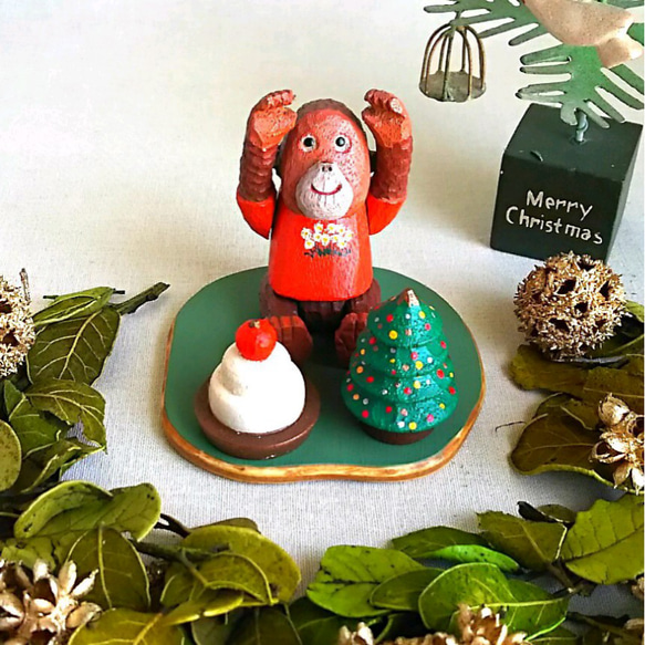 【メリクリ＆あけおめ】福袋 オランウータン あんず 動物 木製 その他インテリア雑貨 OnzirO 通販｜Creema(クリーマ) 14955214