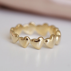 Sv925純銀製 18kgp ハート ジルコニア リング 指輪 K18仕上げ 指輪・リング cissylady_LINEクーポン 通販｜Creema(クリーマ) 14955376