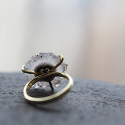 flower amethyst brass ring (shinsotsu) 指輪・リング Luciente 通販｜Creema(クリーマ ...