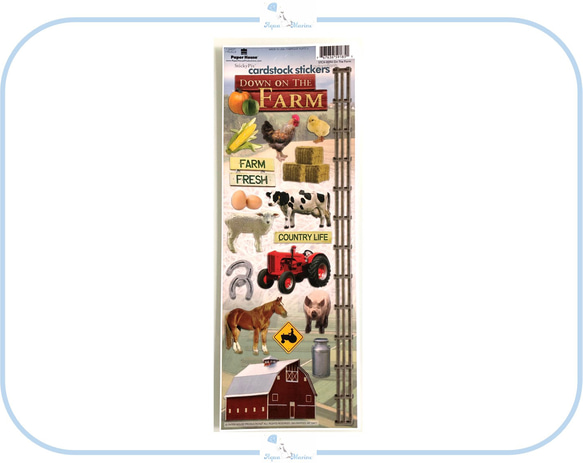 EJ90 Paper House カードストックステッカー on the farm 農園 農場 デザイン ステッカー シール・ステッカー ...