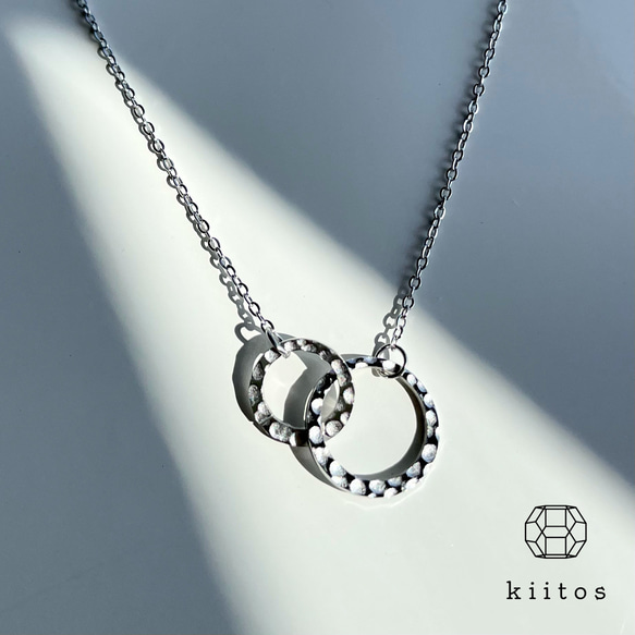 つけっぱなし！OK♪316L サージカルステンレス インフィニティー リング ネックレス 金属アレルギー対応 ステンレス ネックレス・ペンダント kiitos★金属アレルギー対応アクセ 通販 ...