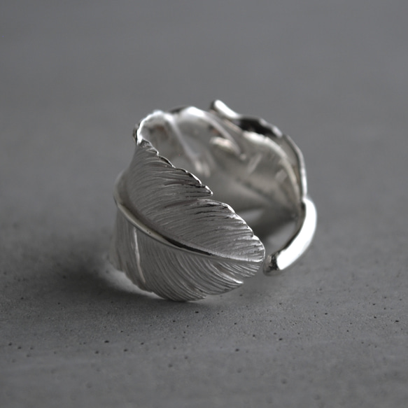 [FEATHER] Ring Large (SILVER925) 指輪・リング アライメタルワークス 通販 14991084｜Creema(クリーマ)