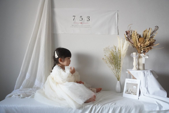 【即日発送】七五三タペストリー 七五三 753 着物 袴 スタジオ撮影 おうちフォト セルフフォト 雑貨・その他 .moment 通販 14998332｜Creema(クリーマ)