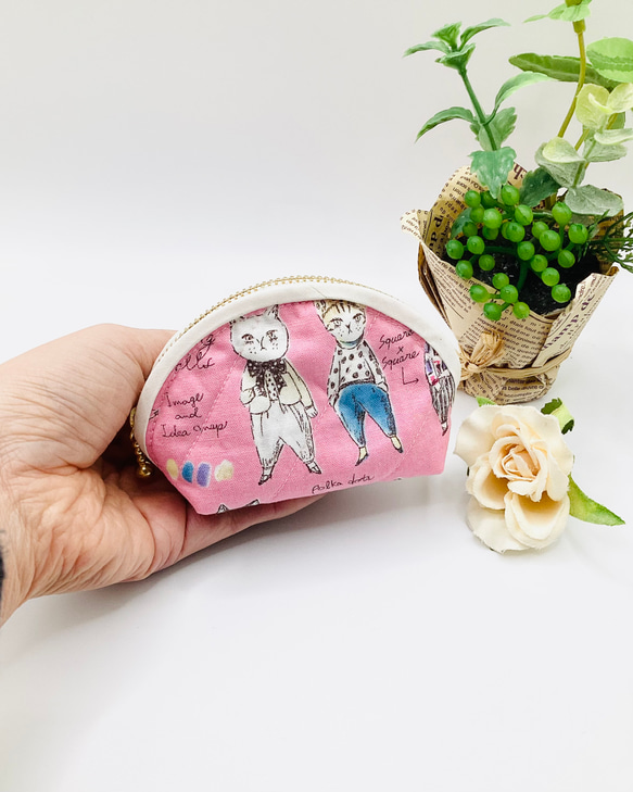 ラスト1点【再販】ミニポーチ☆ソバカスキッズ＆ネコ（ピンク）小銭入れ イヤフォンケース ポーチ ponystar 通販 15005920 ...