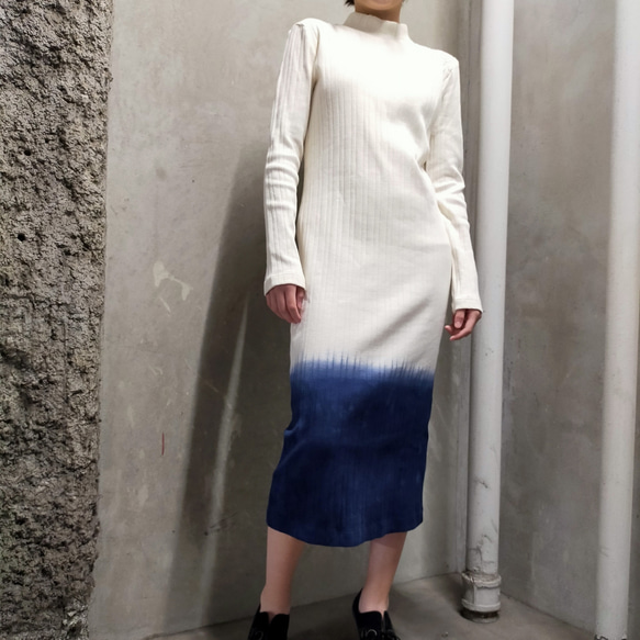 Lace Panel Gradation Dyeing Dress ワンピース a few words 通販 15017212｜Creema ...