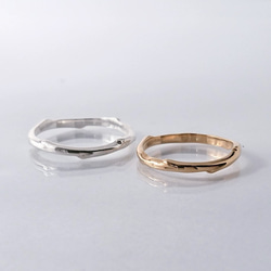 K18GP 細身の小枝リング 指輪・リング FLAMINGO 通販｜Creema(クリーマ) 15025519