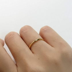 K18GP 細身の小枝リング 指輪・リング FLAMINGO 通販 15025519｜Creema(クリーマ)