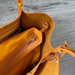 限定20個 本牛革カウレザー inバッグ付き 刻印入りショルダートートBAG 【イエロー】KMC-134 726610 ショルダーバッグ ...