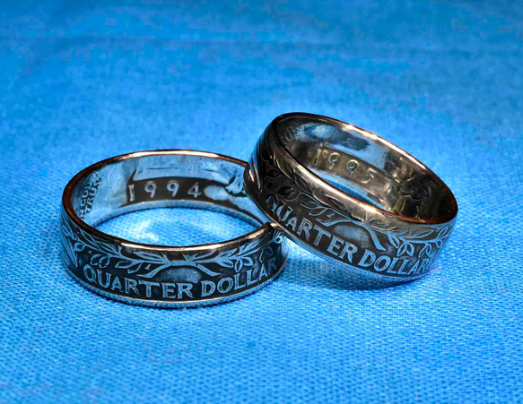 生まれた年のコインでペアリングお作りします （ラッキーアイテム） 指輪・リング type2rings 通販 15033469｜Creema(クリーマ)