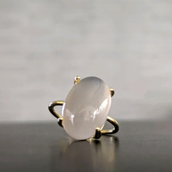 SV925/18Kgp グレーオニキスAAA天然石 極大粒14×10mm玉 ミュートカラー刻印入り 指輪・リング pomepome 通販 15040955｜Creema(クリーマ)