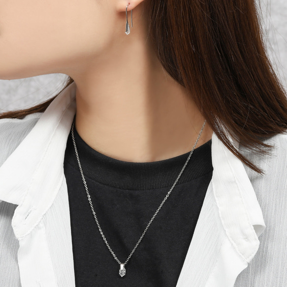 【MAY.K人気No.1！】2色 美しい照りと輝き NY産ハーキマーダイヤモンドオリジナルフックピアス 天然石S925 ピアス（スタッド・一粒） MAY.K 金属アレルギー対応 通販 ...