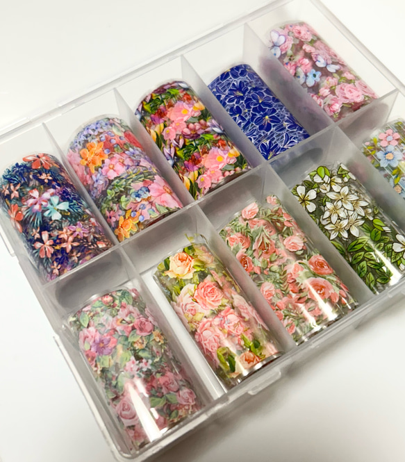 切り売り 転写シート ネイルシート 花柄B 10種類 その他素材 Aiminku 通販 15045554｜Creema(クリーマ)
