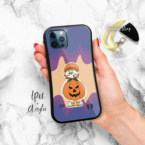 iPhoneSE3/iPhone13/iPhone13Pro/包郵 iFace型南瓜女孩美式漫畫風格 iPhone手機殼 アングラーズケース ...