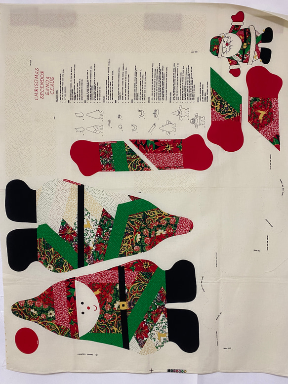 USAコットン ヴィンテージ CHRISTMAS SPLENDOR SANTA CLAUS X182 生地 アンの家 通販 15052785 ...