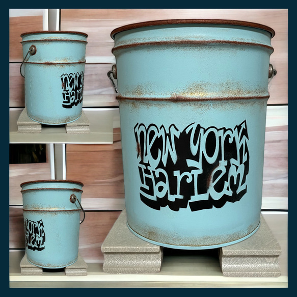 リメイクペール缶 ニューヨーク ハーレム 薪入れ 鉢入れ プランター 傘立て ゴミ箱 その他インテリア雑貨 マザーロード 通販 ...