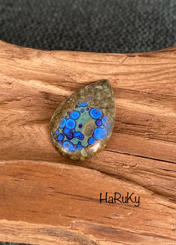 ♢売約済み♢始まりの青アズライト&キュープライト・マトリクス マクラメネックレス 天然石 天然色 ネックレス・ペンダント HaRuKy（はるき ...