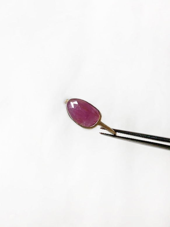 一点もの k18 Ruby FF リング /受注制作 指輪・リング H♡NYC 通販｜Creema(クリーマ)