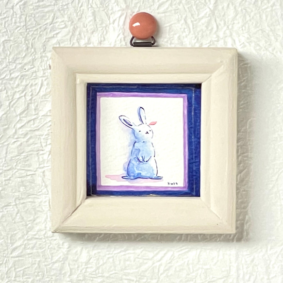 【受注制作】つらいときは泣いてください【青いうさぎ】 絵画 kuro 通販 15085407｜Creema(クリーマ)