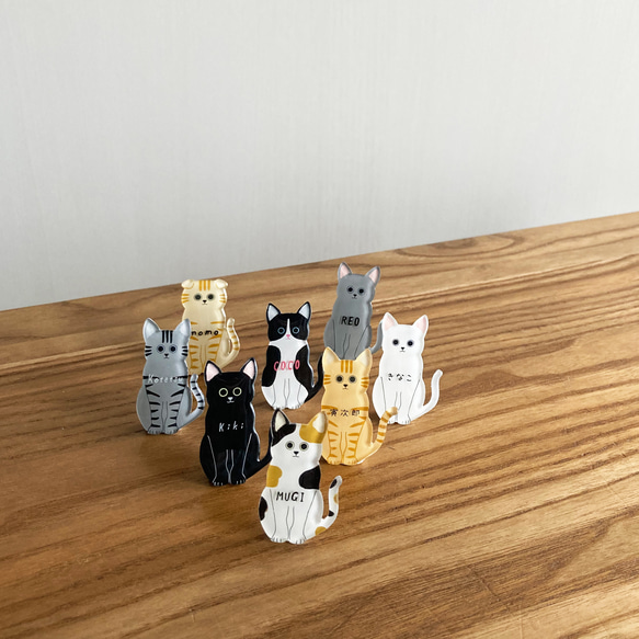 cat「うちの子」名入れブローチ/キーホルダー おもちゃ・ペット小物 Chanco.yomo-KOBE 通販 15086729｜Creema ...