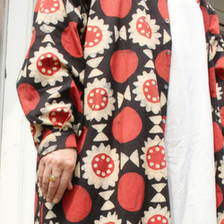 ろうけつ染 ずっとずっとのロングシャツ（藍墨茶ADWERA） ワンピース AFRICL 通販｜Creema(クリーマ) 15089757