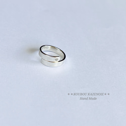 選べる♪一粒天然石のRASEN RING シルバー950リング 1号から制作可能♪ 受注制作・刻印無料 指輪・リング（メンズ） KOUBOU ...