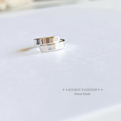 選べる♪一粒天然石のRASEN RING シルバー950リング 1号から制作可能♪ 受注制作・刻印無料 指輪・リング（メンズ） KOUBOU ...