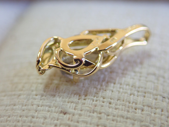 完全手作り 多色石 ゾイサイト スターダスト梨地 ペンダントトップ18金イエローゴールド ダイヤモンド入り② ネックレス・ペンダント 森羅 ...