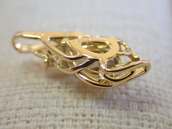 完全手作り 多色石 ゾイサイト スターダスト梨地 ペンダントトップ18金イエローゴールド ダイヤモンド入り② ネックレス・ペンダント 森羅 ...