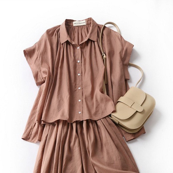 ★サンプルセール 1点のみ★大人のお洒落 風合いリネンブラウス ブラウス リネン190712-4 ブラウス fall-in&co(talent ...