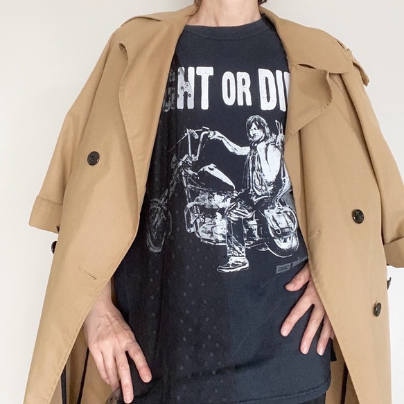 vintage remake T-shirt (Norman Reedus) Tシャツ uniquees 通販｜Creema(クリーマ ...