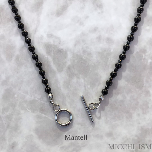 BLACK JEWELRY オニキス4mm&ブラックスピネル2mm 天然石 BLACK JEWELRY オニキス4mm&ブラックスピネル2mm 天然石