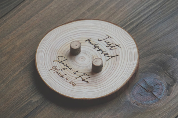 丸太のリングピロー(バスケットアレンジ) リングピロー GiuminG 通販 15131114｜Creema(クリーマ)