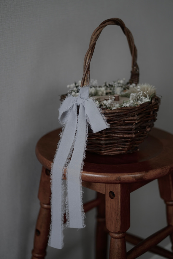 丸太のリングピロー(バスケットアレンジ) リングピロー GiuminG 通販 15131114｜Creema(クリーマ)