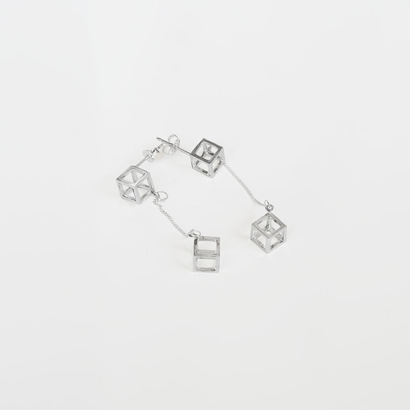 シンプルピアス Korozen（こうろぜん）Mini Cube シルバーピアス Silver Silver925 ピアス（スタッド・一粒 ...