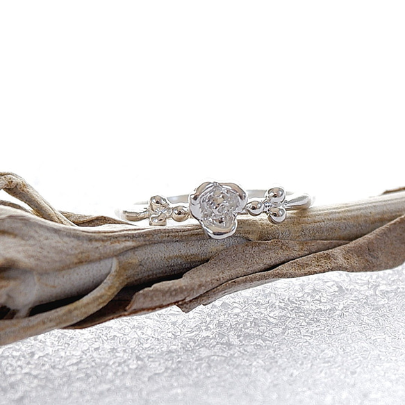 小さな薔薇のリング 8号 / rose ring silver 指輪・リング macari 通販 15144831｜Creema(クリーマ)