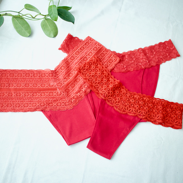 【Creema限定 “紅白”新春福袋】フンティ『Punties*』レッド 3枚セット（全タイプ） その他ファッション Wooloo 通販｜Creema(クリーマ) 15149182