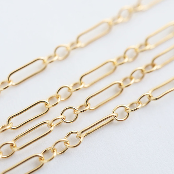 14KGF 1.68mm 3+1 ケーブル チェーン 切り売り 20cm アメリカ直輸入 金具・チェーン Trois anges（トロワアンジュ） 通販｜Creema(クリーマ)