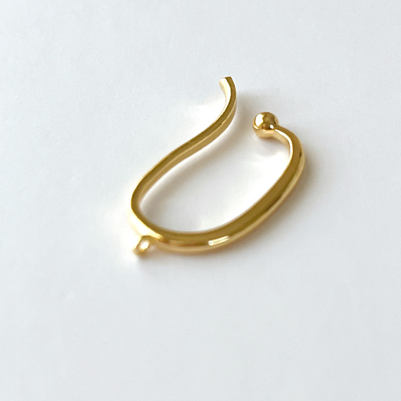 高品質 14kgf イヤーカフ Uカン付き 2ペア4個 14KGF アクセサリーパーツ 素材 イヤカフ ノンホールピアス 金具・チェーン JEWEL 通販 15161892｜Creema(クリーマ)