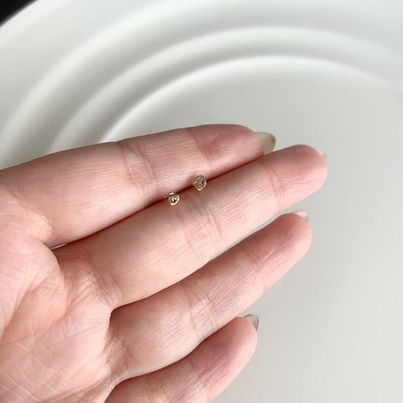 極小kurukuru hammer...14kgf ピアス（スタッド・一粒） rionao 通販 15166892｜Creema(クリーマ)