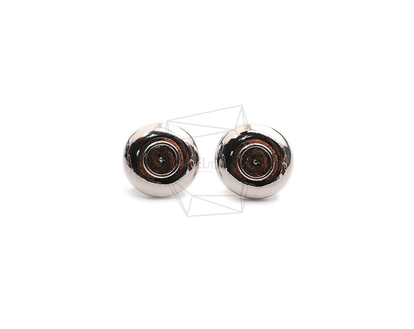 ERG-2283-R【2個入り】ラウンドピアス,Round Post Earring/18.5mm X 18.5mm チャーム ...