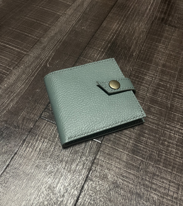 二つ折り財布 ミニウォレット 本革(牛革) 二つ折り財布 atelier shica 通販｜Creema(クリーマ) 15175352