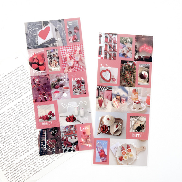 切手風 シートシール 2枚set 《red》 [S186] シール・ステッカー Misty Classic 通販 15182149｜Creema(クリーマ)