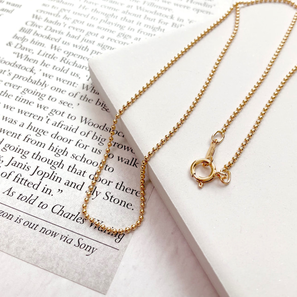 ボールチェーン 14kgfネックレス/ 重ね付け トレンド シンプル ユニセックス 長さ調節可 プレゼント ラッピング ネックレス・ペンダント uuta＊ 通販 15186727｜Creema ...