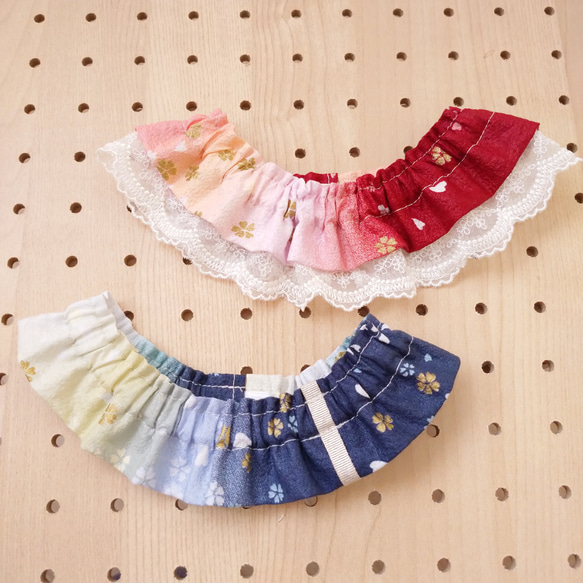 和柄グラデーションが可愛いペットシュシュスタイ/レース/小型犬猫 ペット服・アクセサリー cotolitutu 通販 15190412 ...