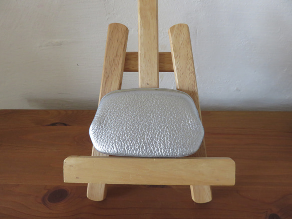 押し口財布· ケース(中) [牛革:シルバー]＊裏地：マスタード色＊ 小銭入れ・コインケース 中川守和匠店 通販 15195745 ...