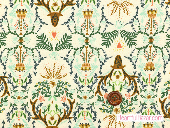 USAコットン(110×50) COTTON+STEEL Myth + Dream 創造の世界 エバーグリーン 生地 ハートフルバザール 通販 ...