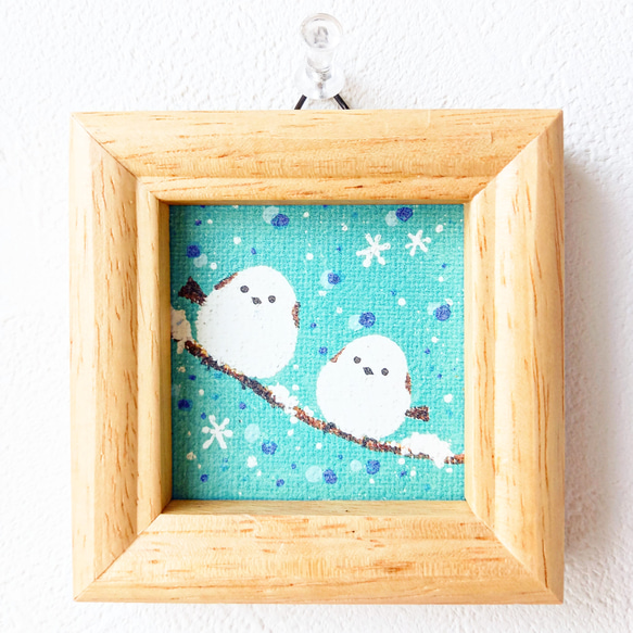 複製画 ミニアート ・冬のシマエナガちゃんたち 絵画 ICHI 通販 15197350｜Creema(クリーマ)